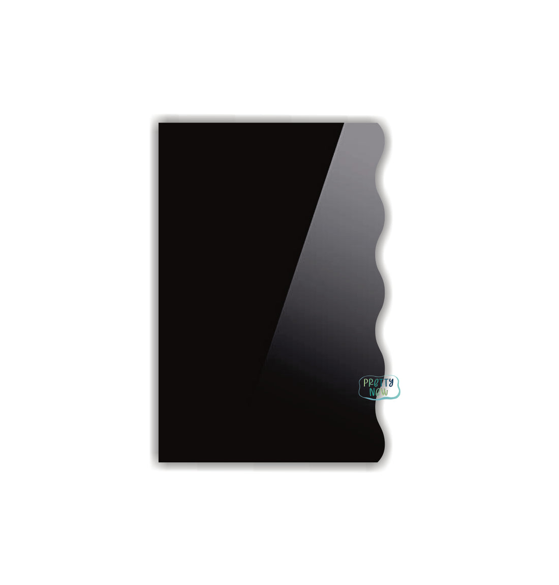 A5 Black Acrylic Side wave edge sheet – prettynew.sa